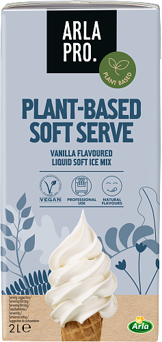 Arla Pro Arla Pro kasvipohjainen pehmytjäätelöseos, vaniljanmakuinen 2L ...