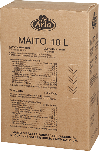 Arla® Food Service Arla novobox 10L 1% maito Suomi 10 l