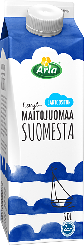 Arla Maitoa Suomesta Laktoositon Kevytmaitojuoma 5 dl