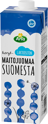 Arla Maitoa Suomesta Laktoositon kevytmaitojuoma (UHT) 1 l
