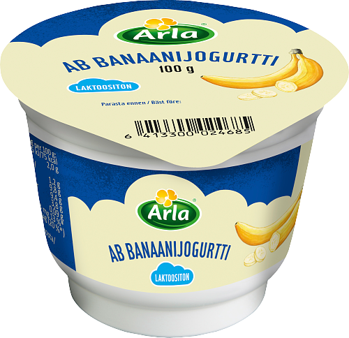 Arla AB-Banaanijogurtti laktoositon 100 g