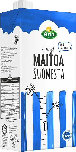 Arla Maitoa Suomesta Vähälaktoosinen kevytmaito UHT 1 l