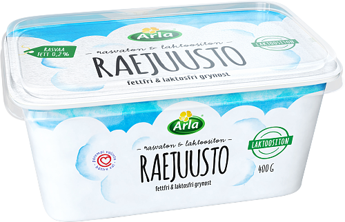 Arla® Rasvaton Laktoositon raejuusto 400 g