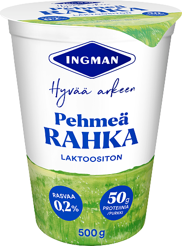 Ingman® Pehmeä mieto maitorahka laktoositon 500 g