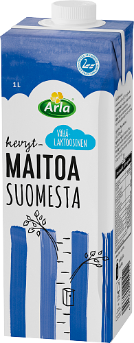 Arla Maitoa Suomesta Vähälaktoosinen kevytmaito UHT 1 l